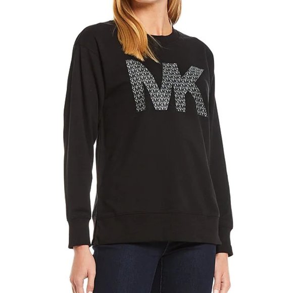 MICHAEL Michael Kors | Tops | Michael Michael Kors Mk Logo Long Sleeve ...